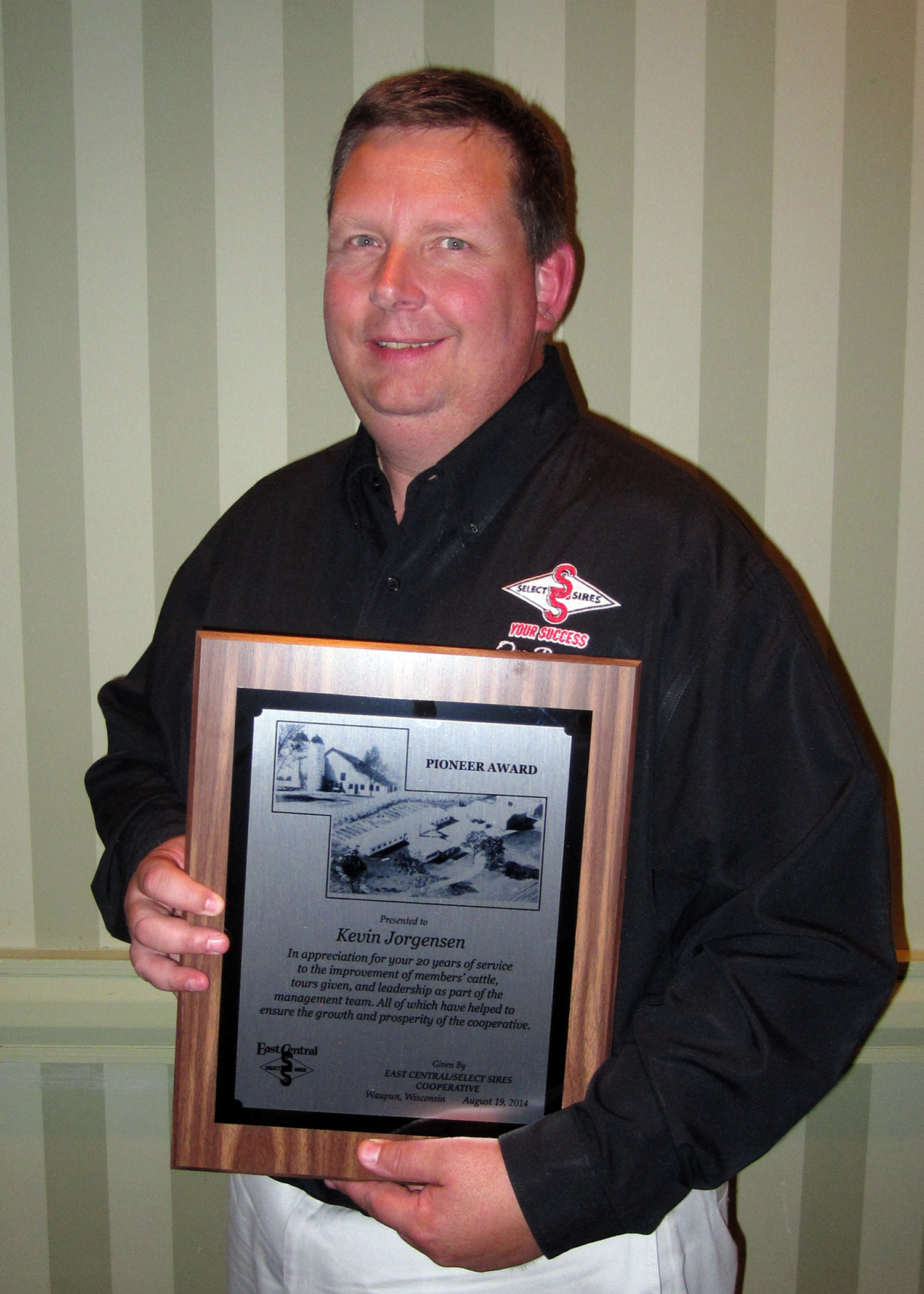 Kevin Jorgensen BS’91 Dairy Science named EC/SS 2014 Pioneer Award ...