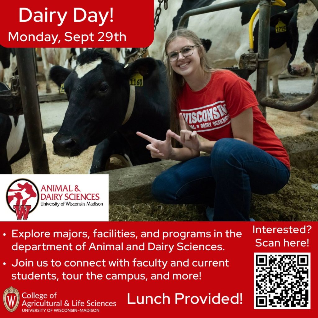 Dairy Day! hosted by CALS and the Animal and Dairy Science Department ...